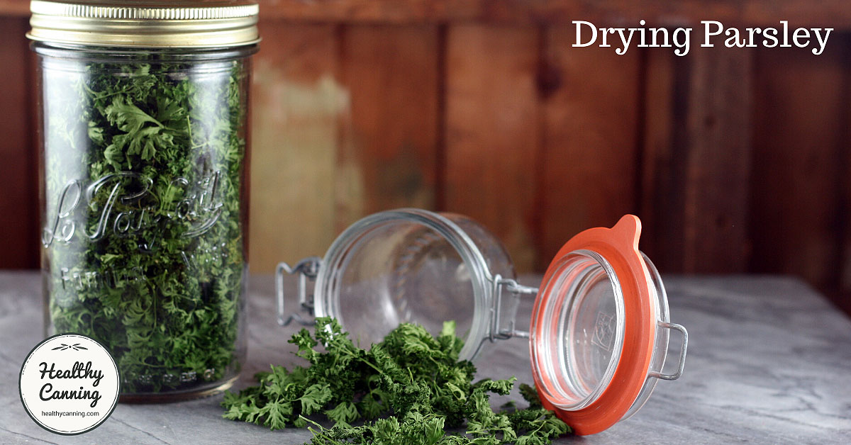 Drying parsley - Healthy Canning in Partnership with Facebook Group ...